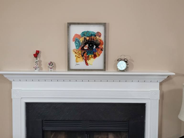 Colorful Eye Mixed Media by Zad Creation | Saatchi Art