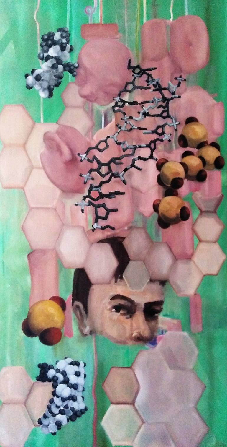 DNA Shuffle Painting by fenneke weltevrede | Saatchi Art