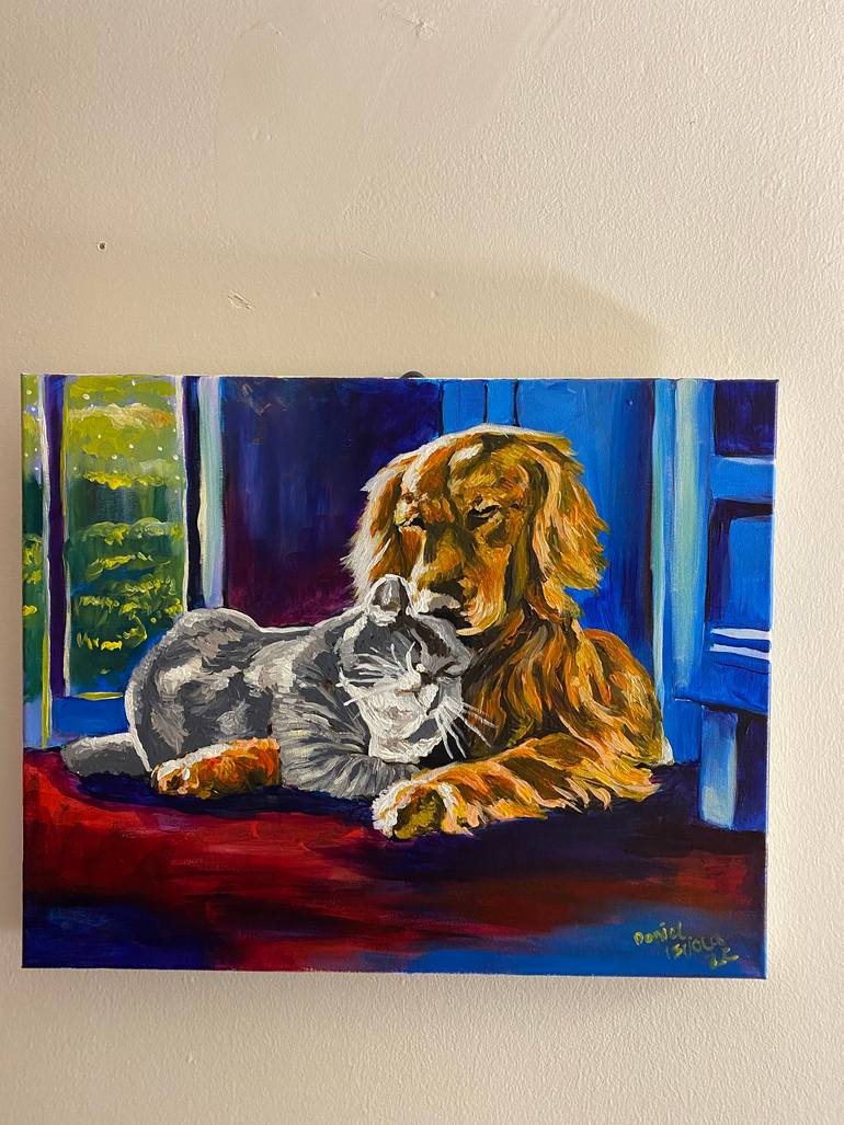 Love net Painting by Daniel Isijola | Saatchi Art