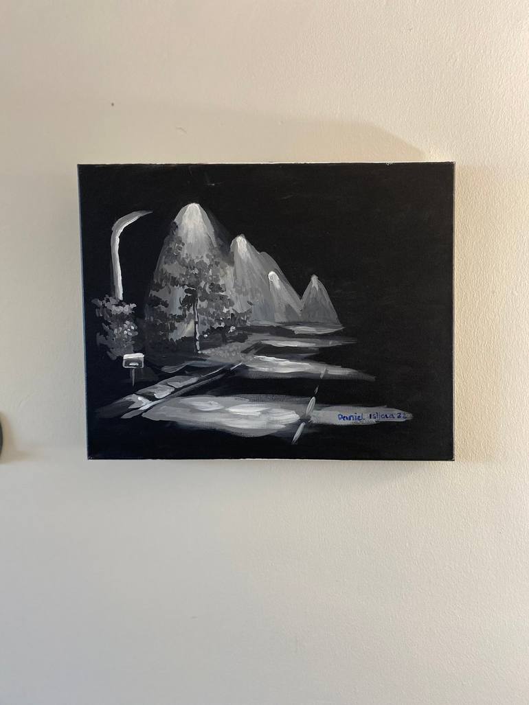 Night street Painting by Daniel Isijola | Saatchi Art