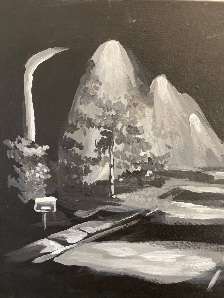 Night street Painting by Daniel Isijola | Saatchi Art