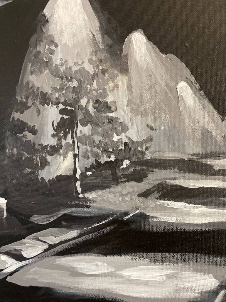 Night street Painting by Daniel Isijola | Saatchi Art