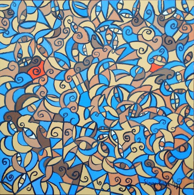 Worlds eight. Painting by Simon Pratt | Saatchi Art