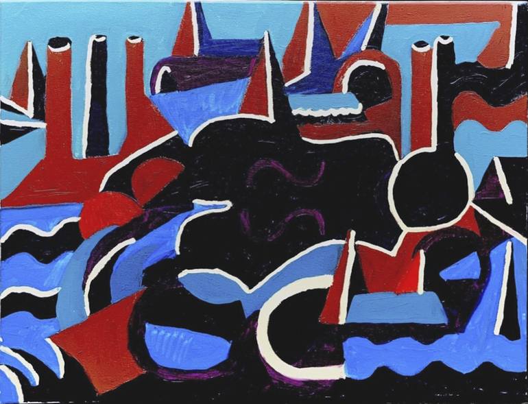 Urban nude. Painting by Simon Pratt | Saatchi Art