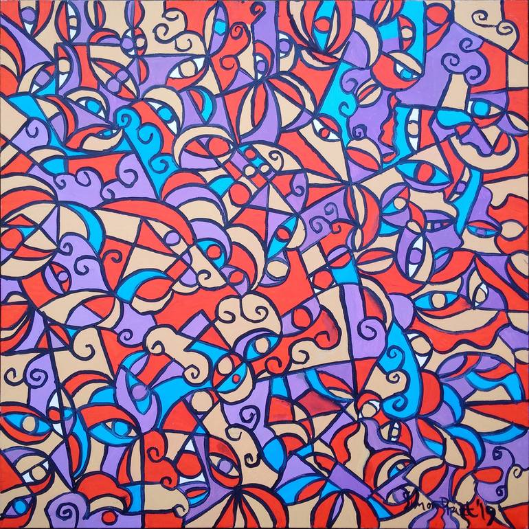 Worlds seven. Painting by Simon Pratt | Saatchi Art