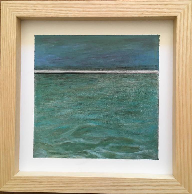 THE CiC: i draw the line where water meets sky...dark sea sky Painting ...