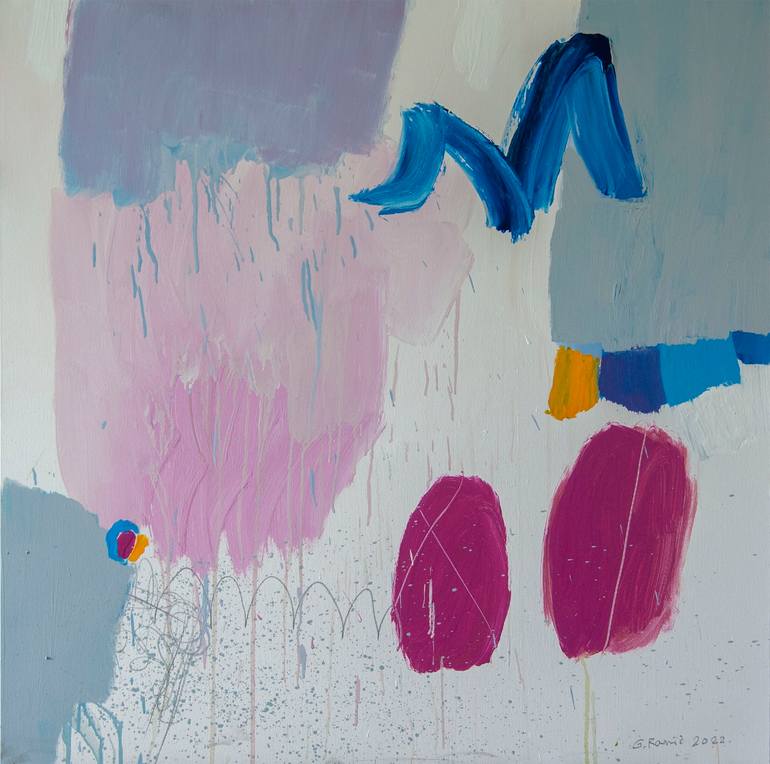 Blue bird Painting by Goran Rakic | Saatchi Art