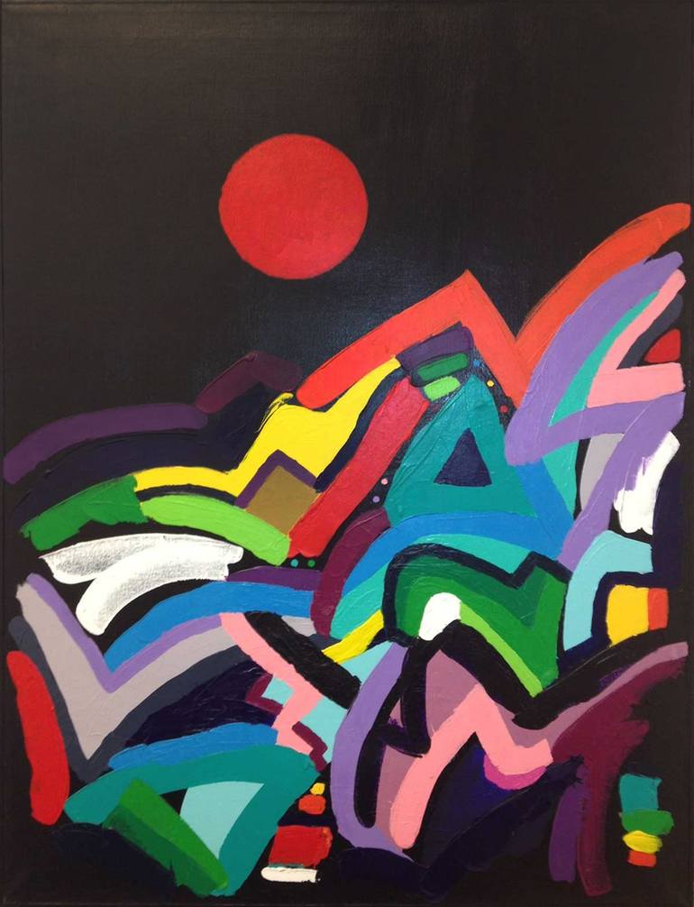 Jamaican Sunset Painting by Joe Semprini | Saatchi Art