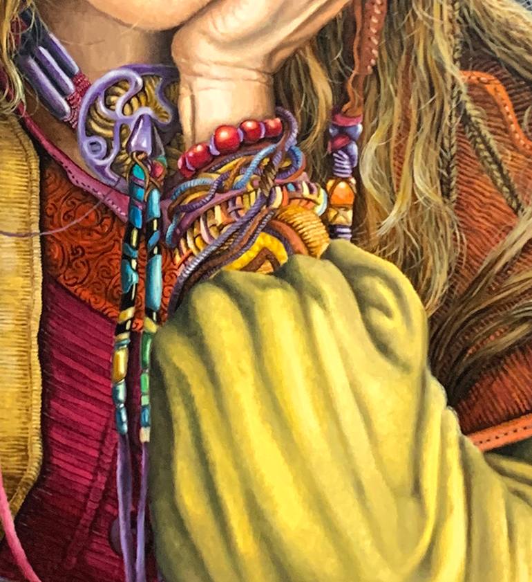 Starwatcher - Moebius Tribute Painting by Martin Rodriguez Rio | Saatchi Art