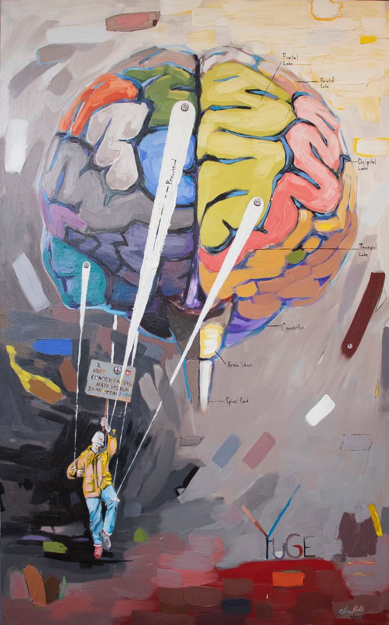 Brainwashed 2020 Painting by Christopher Kull | Saatchi Art