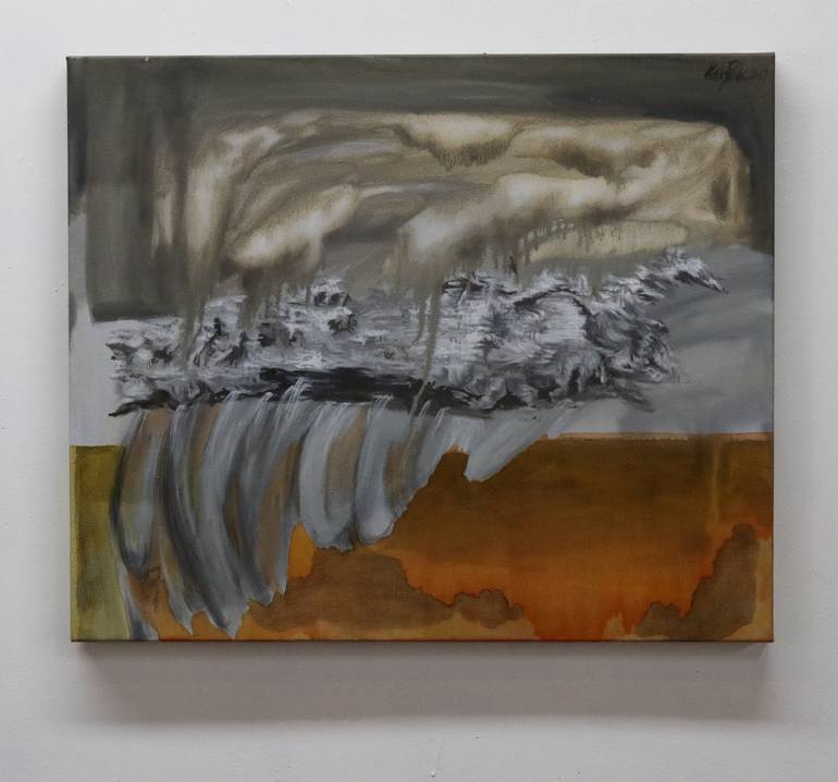 When It Rains II Painting by Kathy Park | Saatchi Art