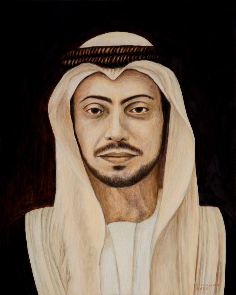 Dr. Hamed Bin Mohamed Khalifa Al Suwaidi Painting by Suranga Navarathne ...