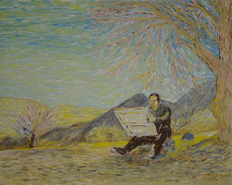 THE GHAF TREE Painting by Suranga Navarathne | Saatchi Art