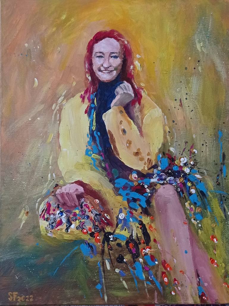 Ukrainian Lady Lada Painting by Svitlana Fedas | Saatchi Art