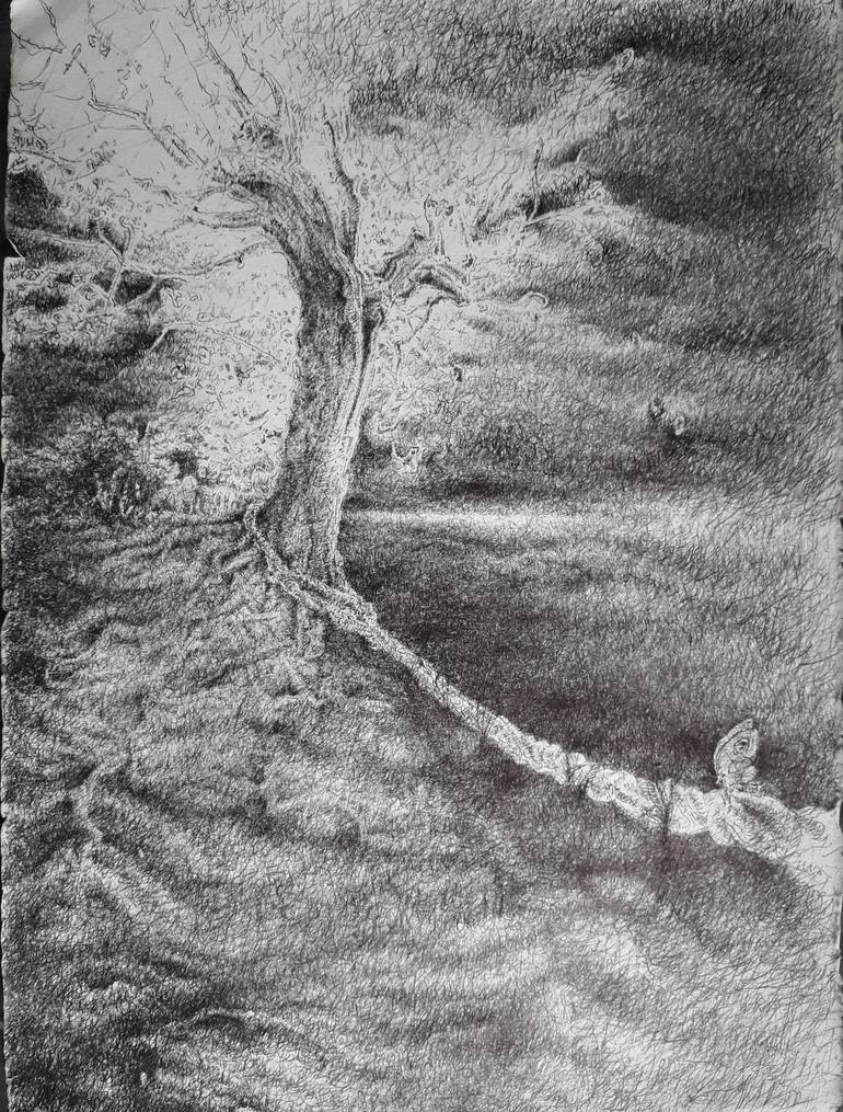 The farewell (addio) Drawing by alberto scozzesi | Saatchi Art