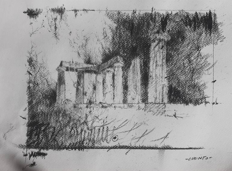 Corinto #2 (Corinth #2) Drawing by Alberto Scozzesi | Saatchi Art