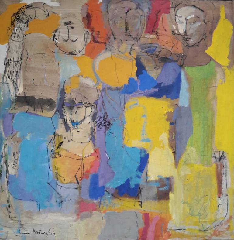 Sand and gold Painting by Braescu Diana | Saatchi Art