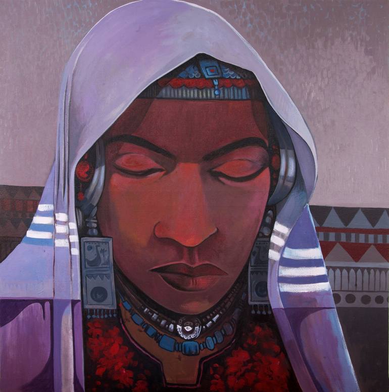 A Woman from the South Painting by Magdy Elkafrawy | Saatchi Art
