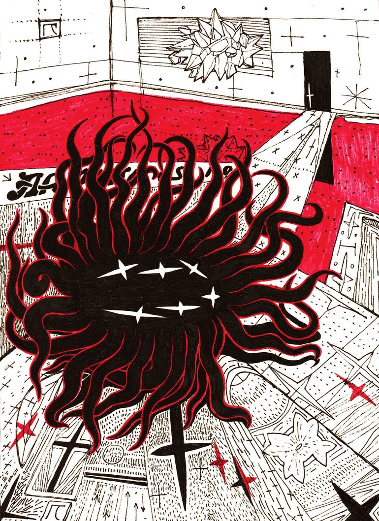 metamorph and art space Drawing by Flux Field | Saatchi Art