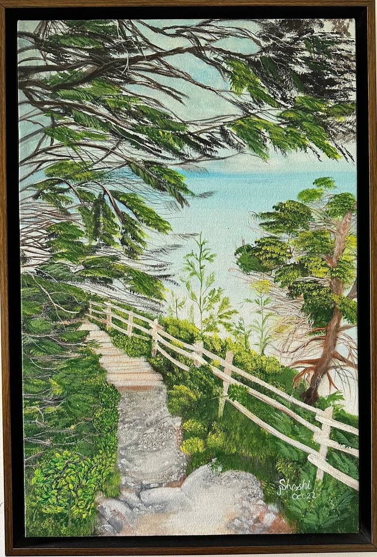 Summer Walks Painting by Shashi Guleria | Saatchi Art