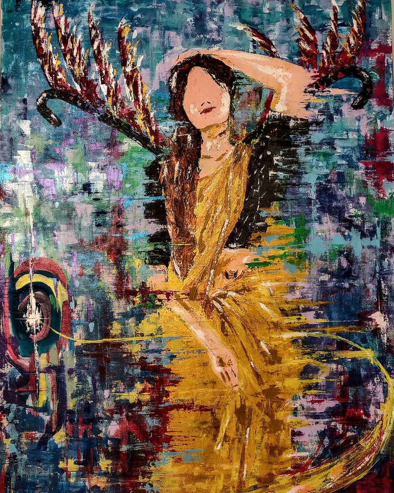 Liberated soul Painting by Edvin Krish | Saatchi Art