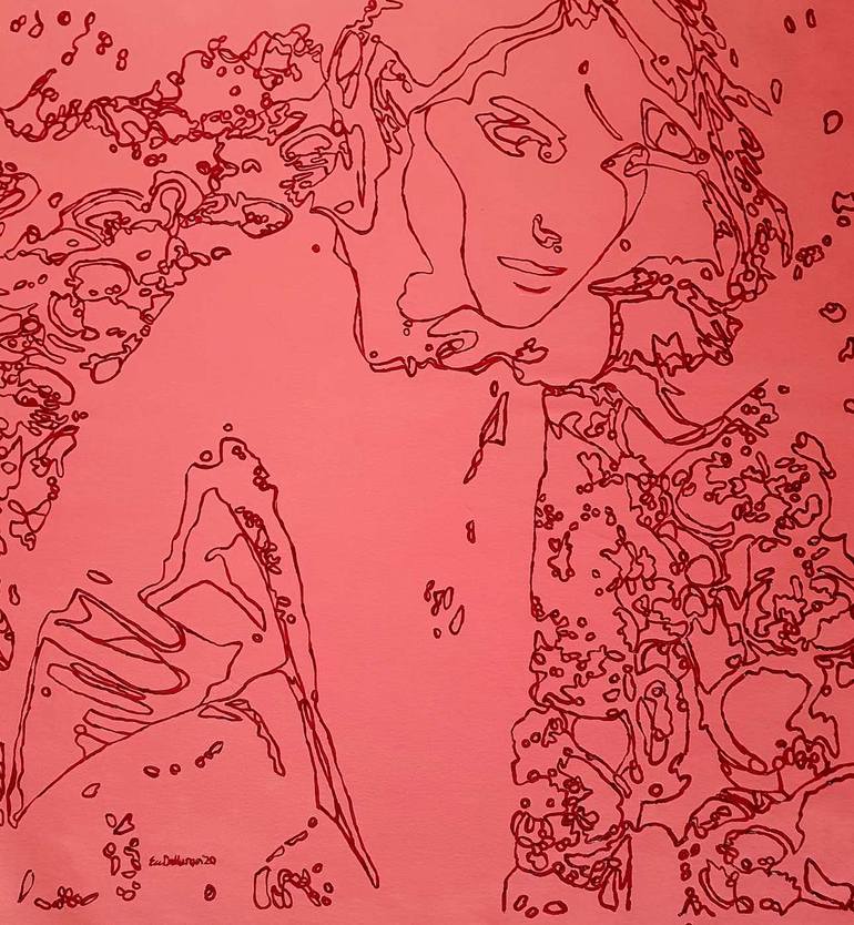 Line Art, Innocence Painting by Ece Dalkiran | Saatchi Art