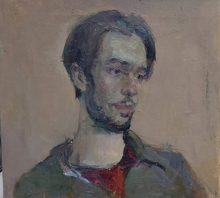 portrait of tolya Painting by Timofey Ivanov | Saatchi Art