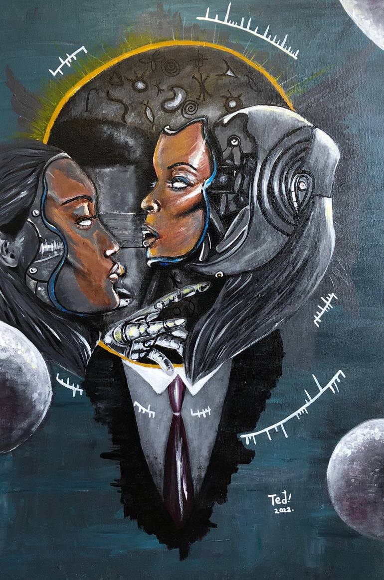 Progressivism Painting by Oluwafemi Balogun | Saatchi Art