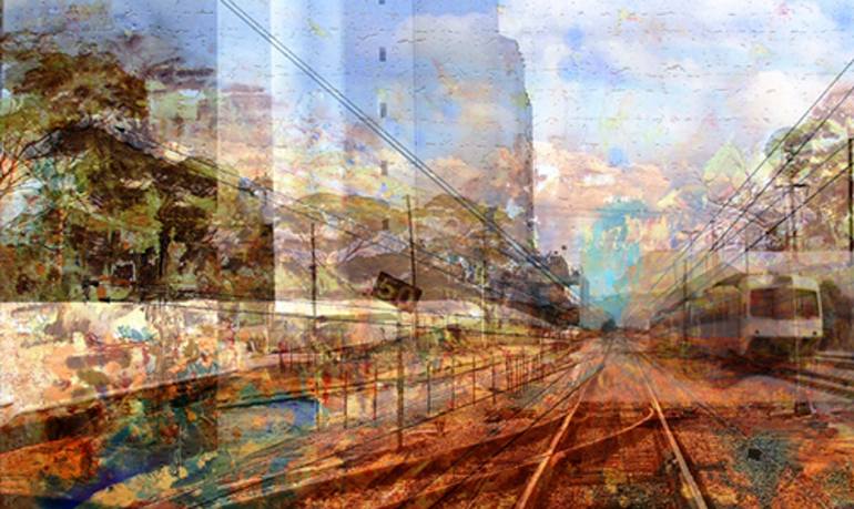 Infrastructure Collage by Chris Marshall | Saatchi Art