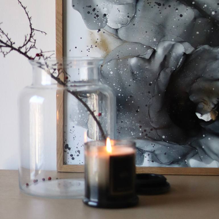 Infinity abstract original alcohol ink art Painting by Anastasia Ozlu ...