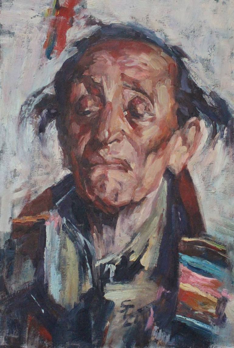 Visages du monde Painting by Serge Tziganov | Saatchi Art