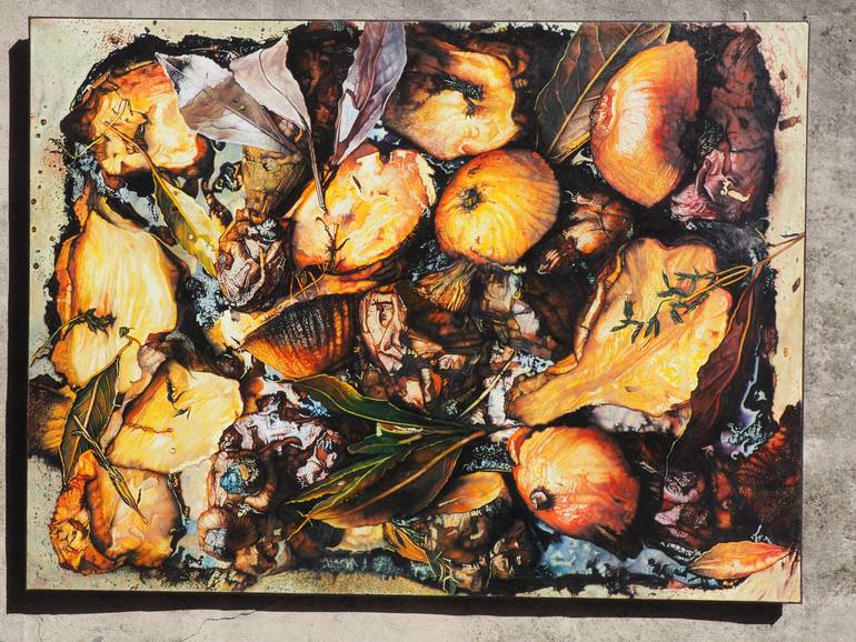 Foodscape with Autumn Citrus Painting by Paul Littlehales | Saatchi Art