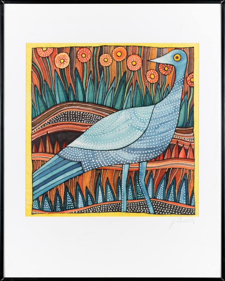Kakuy Bird Painting by Jacqueline Schreier | Saatchi Art