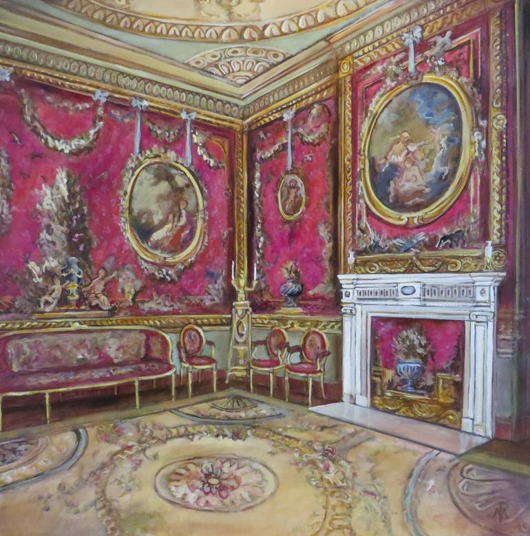 Osterley Park House, Tapestry Room. Painting by Paul Minter | Saatchi Art