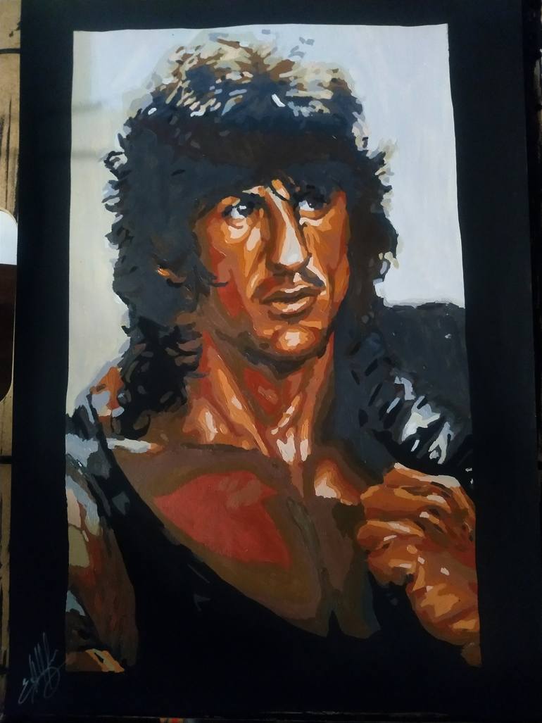 Rambo Painting by Catherine C | Saatchi Art