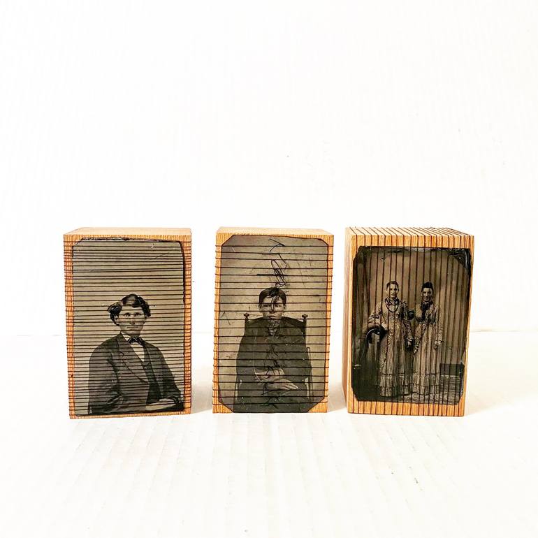 Family Ties Collage by mary-ellen kelly | Saatchi Art