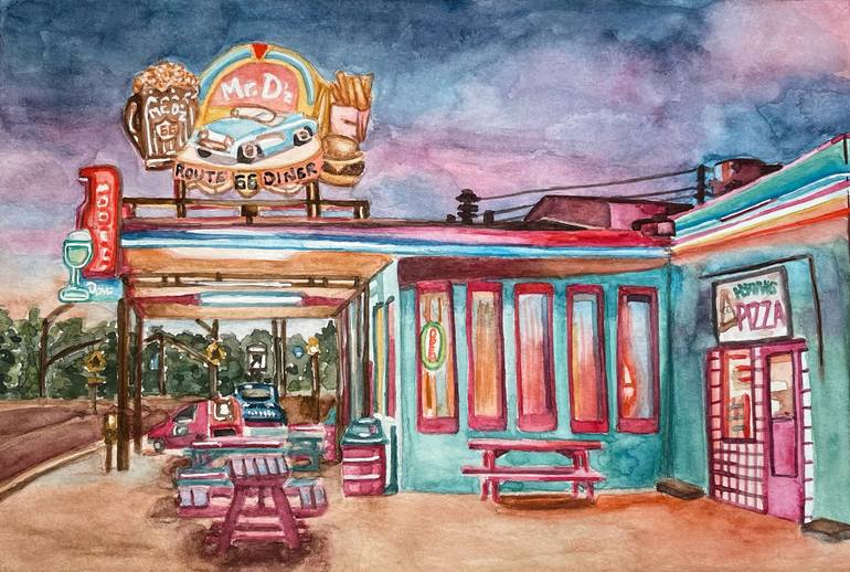 Motel Painting by C Phanny | Saatchi Art