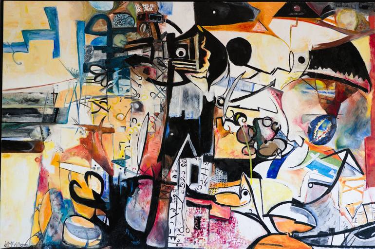 Scorpion and Monkey Painting by Daniel McWilliams | Saatchi Art