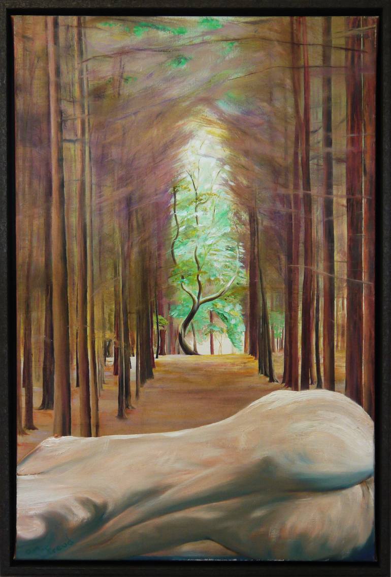 Back in the Woods Painting by David Freud | Saatchi Art