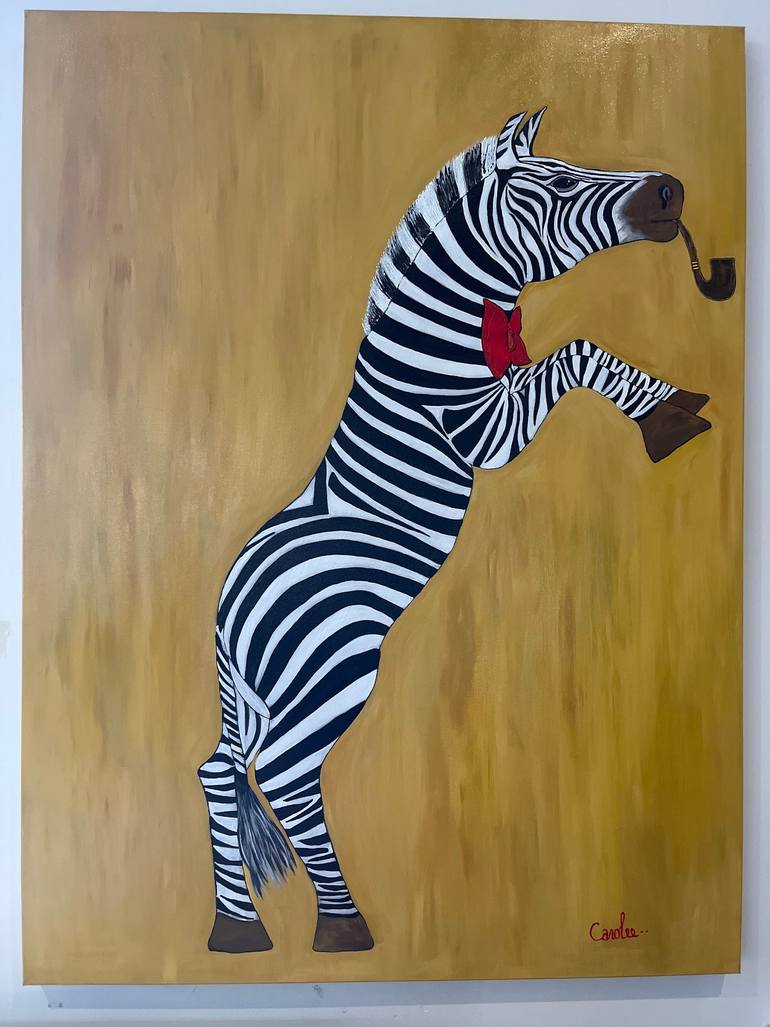 Fancy zebra Painting by Carolee Stumpf | Saatchi Art