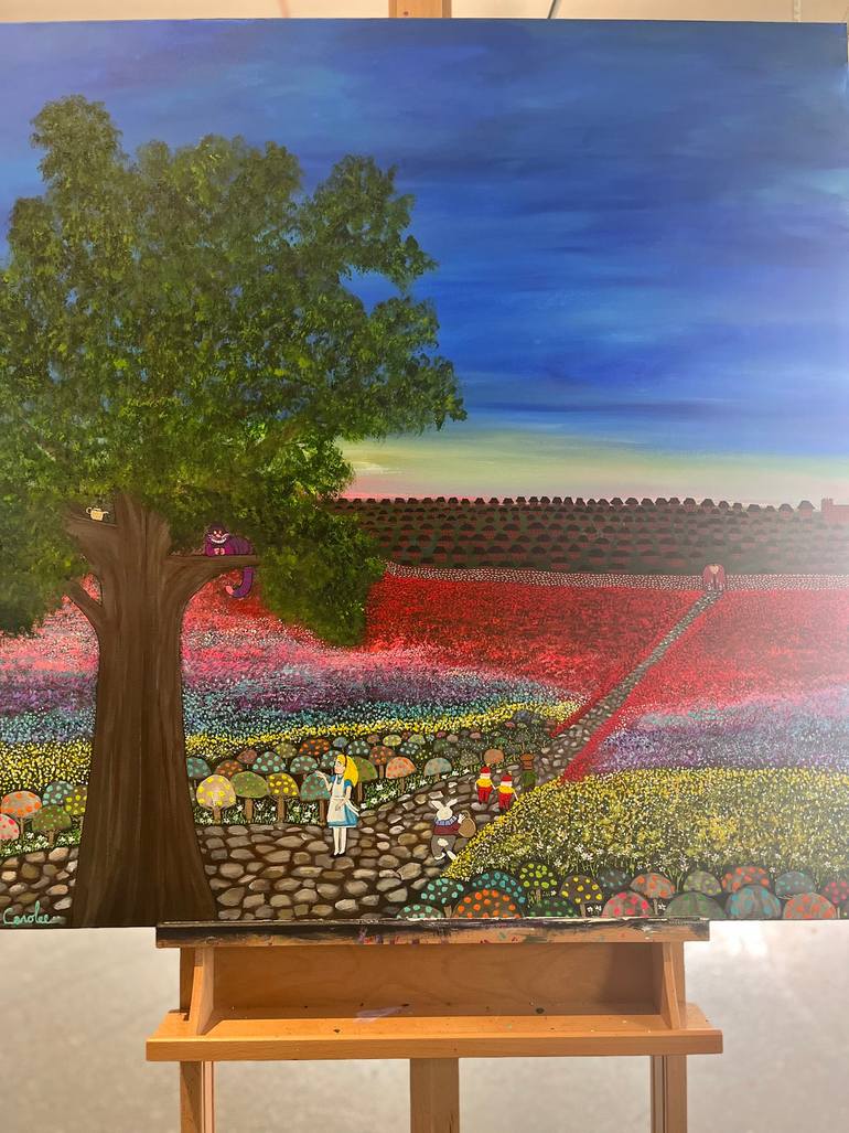 Alice finds wonderland Painting by Carolee Stumpf | Saatchi Art