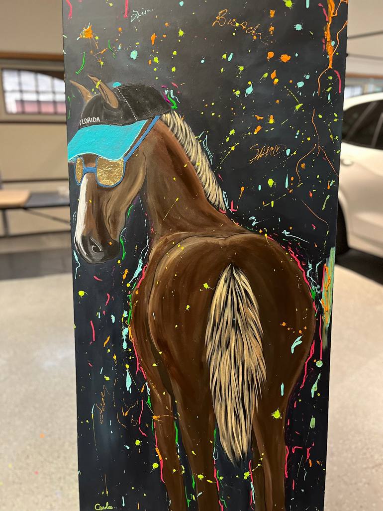 Cool horse Painting by Carolee Stumpf | Saatchi Art