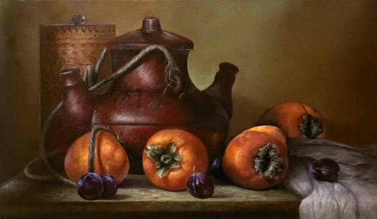 Persimmon Painting by Aleksandr Koss | Saatchi Art