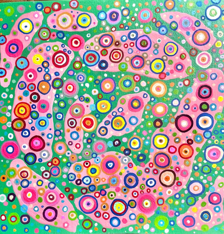 Círculos continuos Painting by Paulina Zorrilla | Saatchi Art