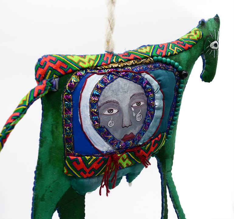 Green horse Sculpture by Solongo Kanter | Saatchi Art