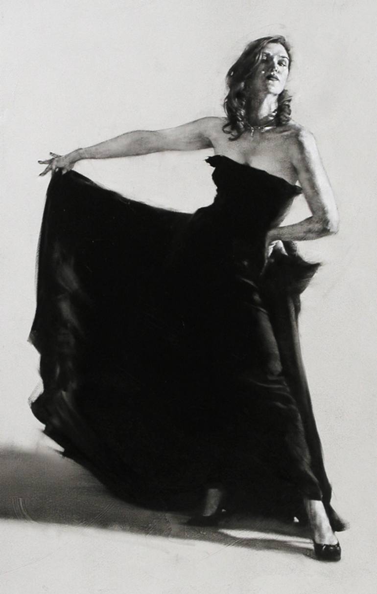 Perfume Rose Out of Her Hair Painting by Charles Malinsky | Saatchi Art