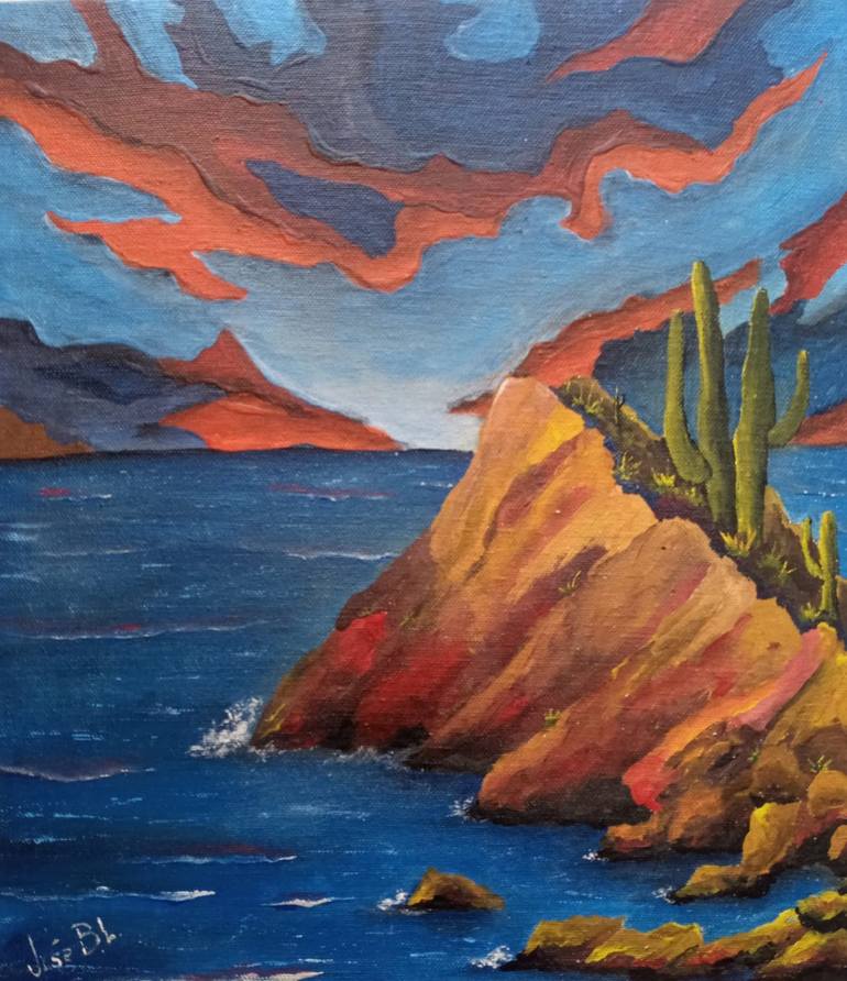 The Rock Painting by Jose Blanco | Saatchi Art