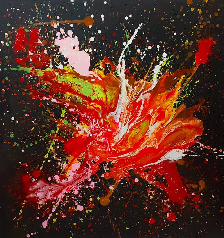 Fuego Painting by Georgi Sabev | Saatchi Art