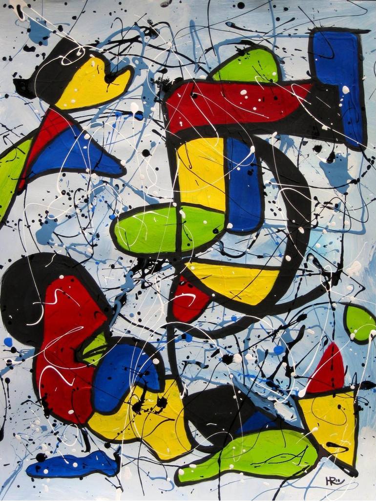 Gioco e bambino Painting by Hugo Ruggiero | Saatchi Art