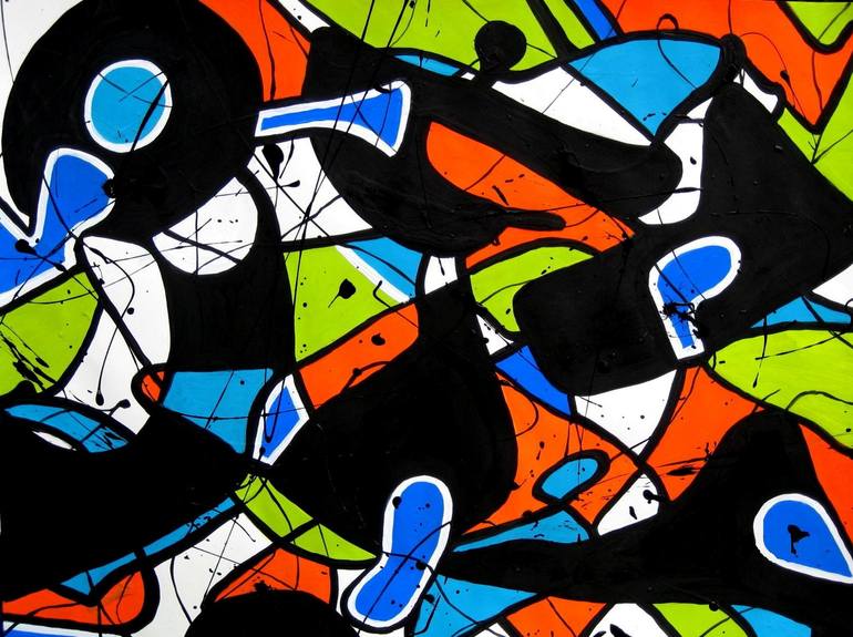 Testing colors Painting by Hugo Ruggiero | Saatchi Art